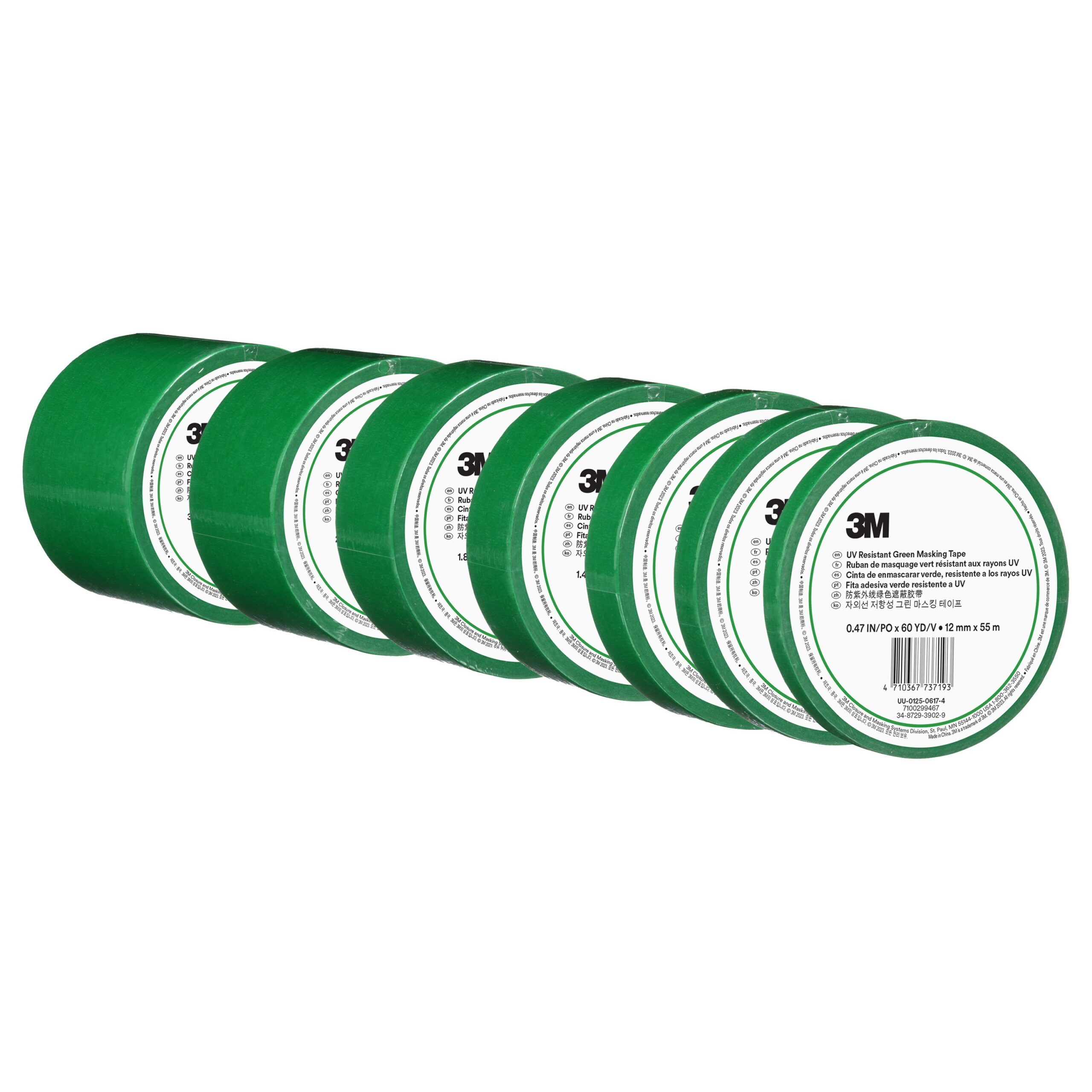 3M™ UV Resistant Green Masking Tape - TBP Converting